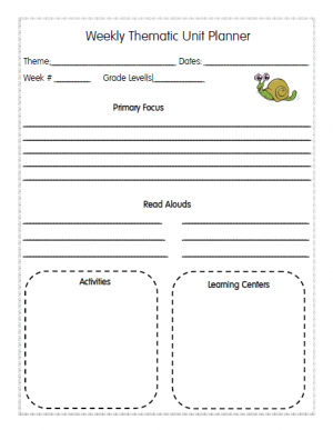 Homeschool Lesson Planner Pages